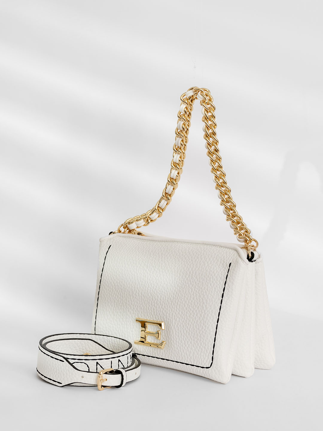 Мини-сумка Ermanno Scervino Soft Eba sce12401655 white купить в Москве ...